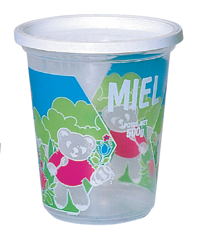 Pot plastique miel 500 g nounours HELLION (x1015)