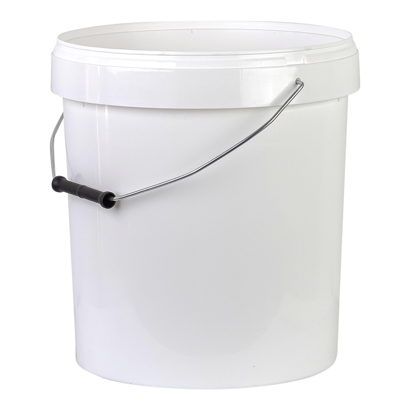 Seau plastique blanc 20kg sans couvercle | ICKO apiculture