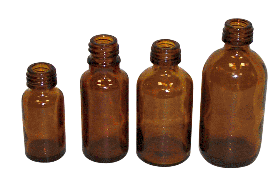 Flacons verre brun 50ml vides lot 120 | ICKO Apiculture