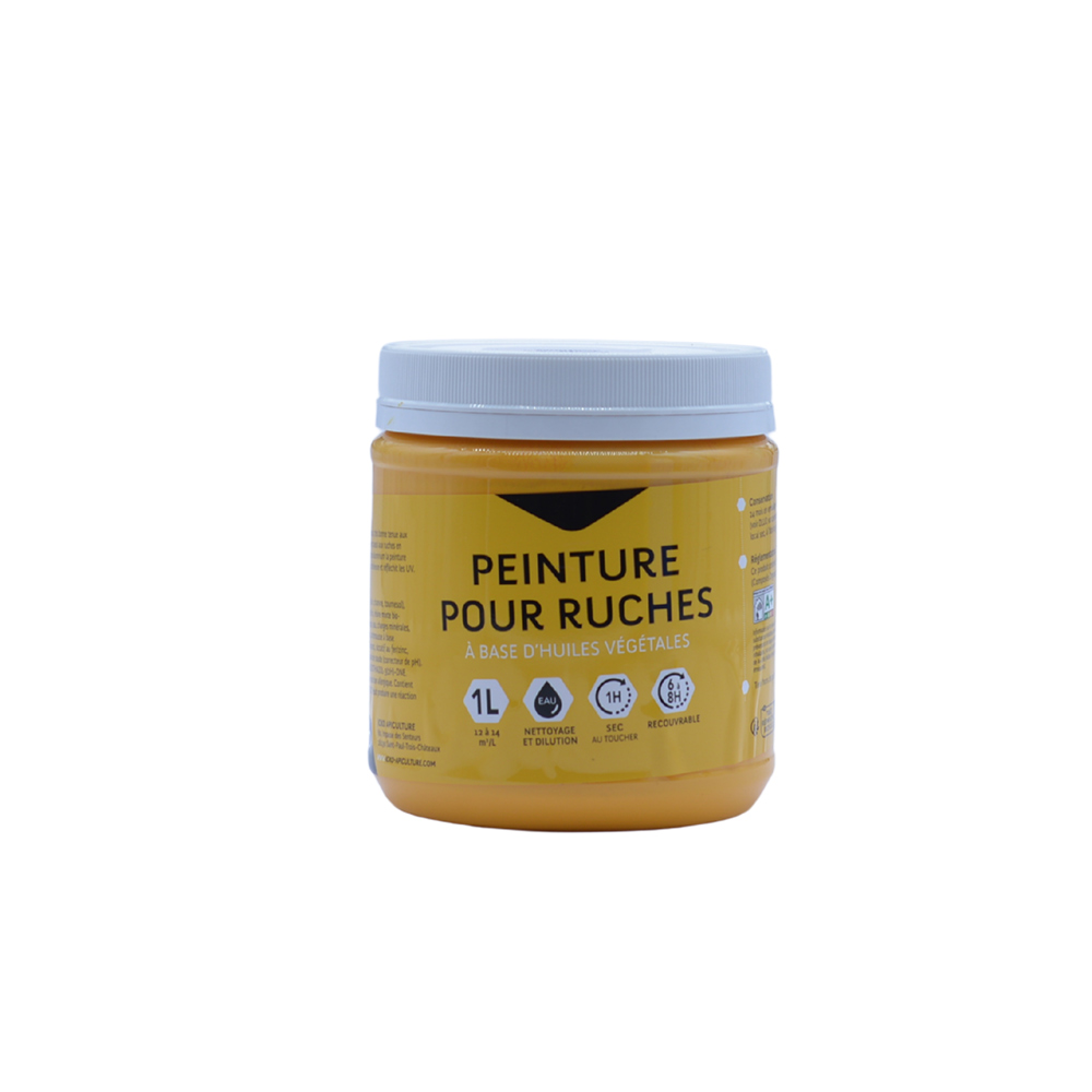 Peinture orange ruche 1l - protection écologique icko