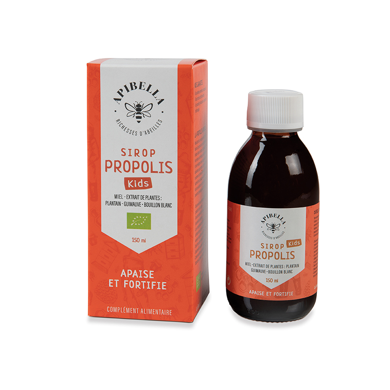 Apithérapie : Sirop propolis enfants - Apibella - 150 ml - Icko Apiculture