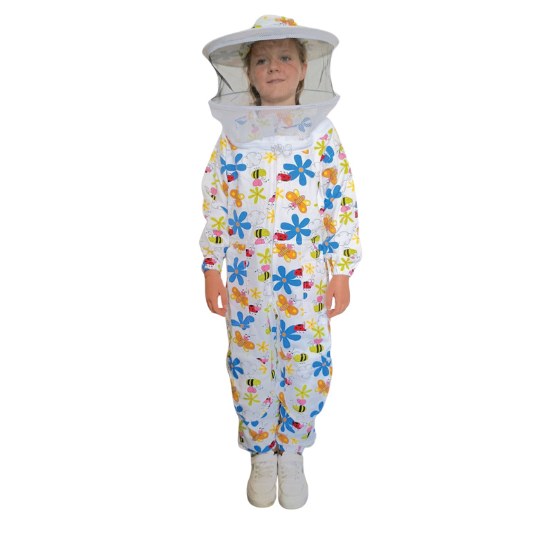 Combinaison apicole enfant colorfull blanche xxs | icko